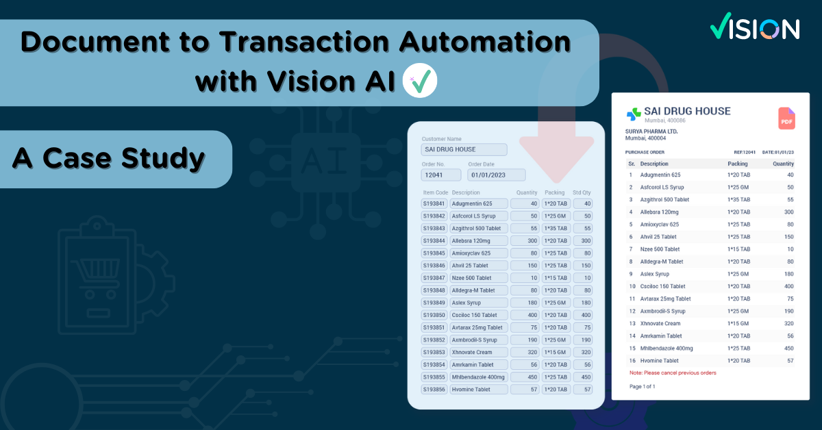 Document to Transaction Automation with Vision AI Software